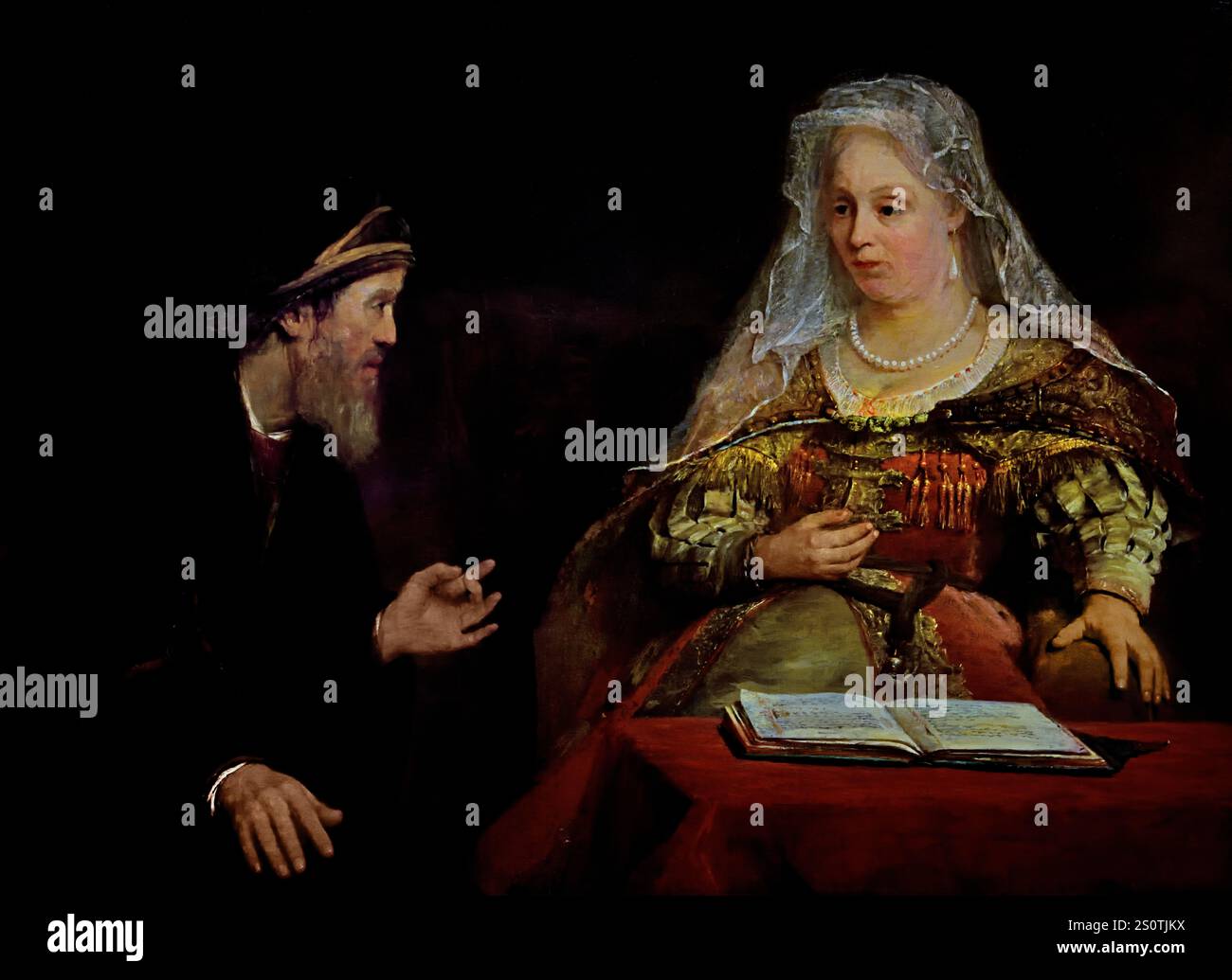 Esther and Mordecai by 1685 by Aert de Gelder Dordrecht, 1645 ...