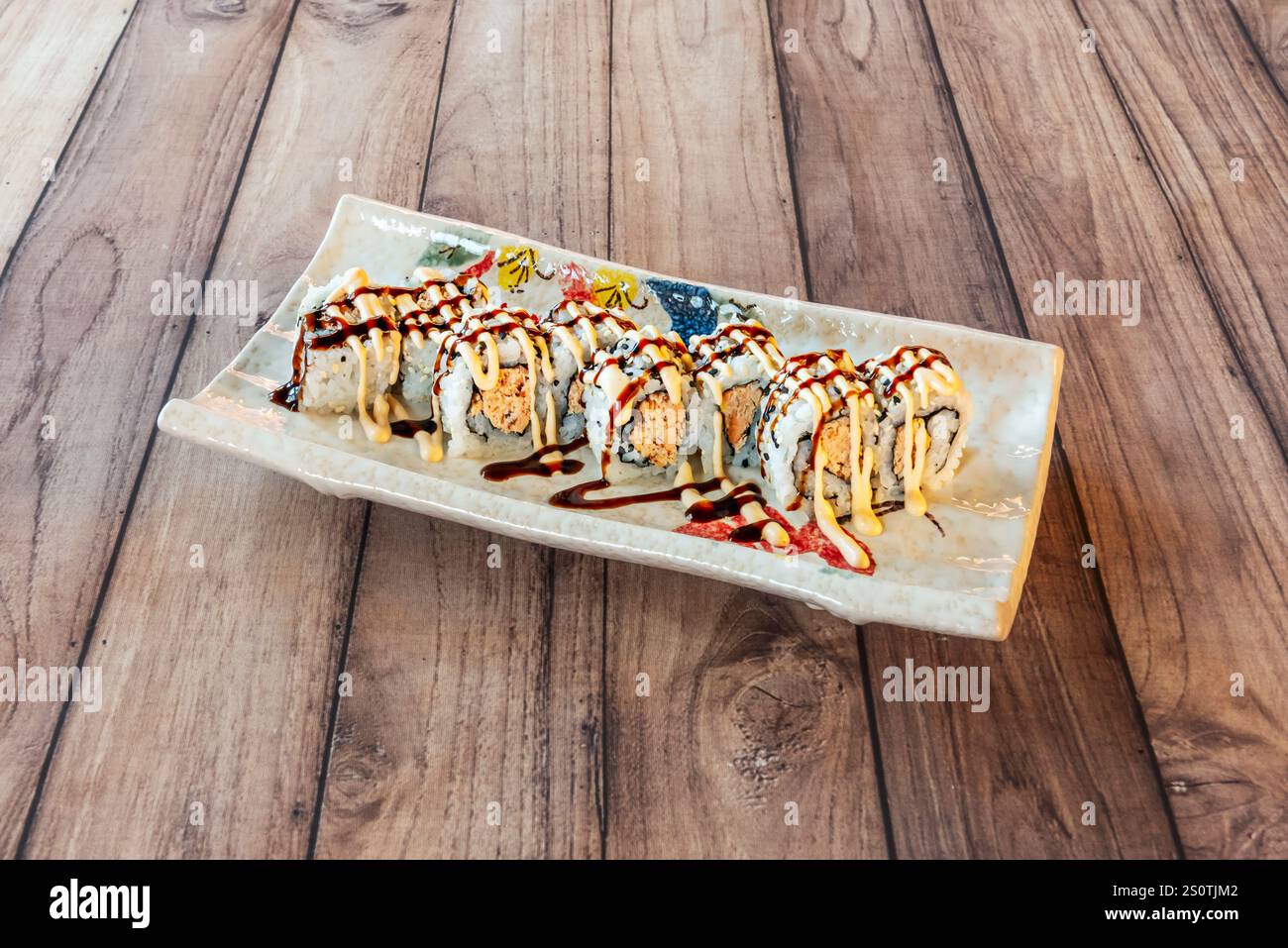 The most obvious characteristic of uramaki is that the rice completely ...