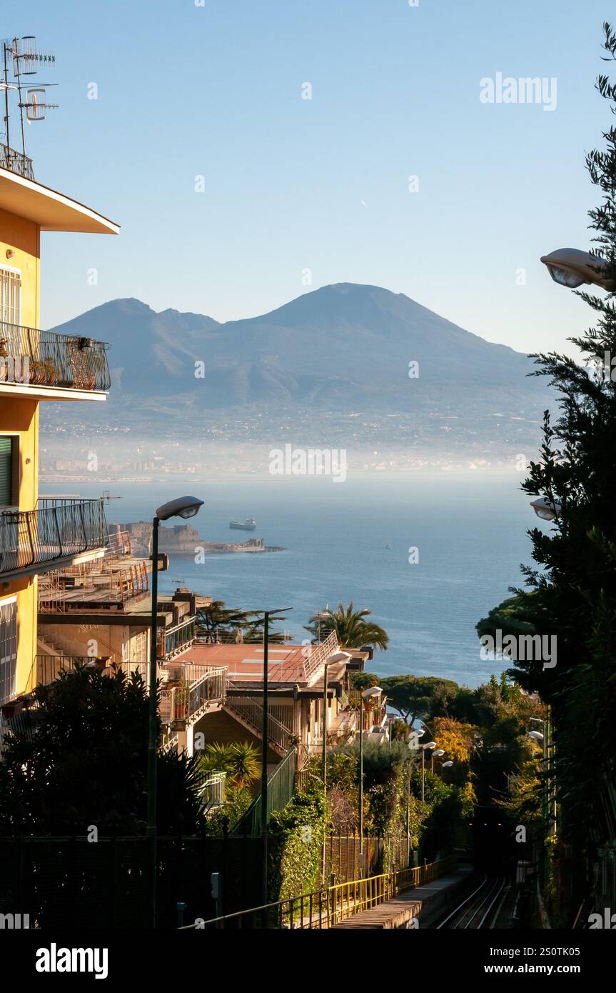 The Mergellina-Posillipo Alto funicular in Naples Stock Photo - Alamy