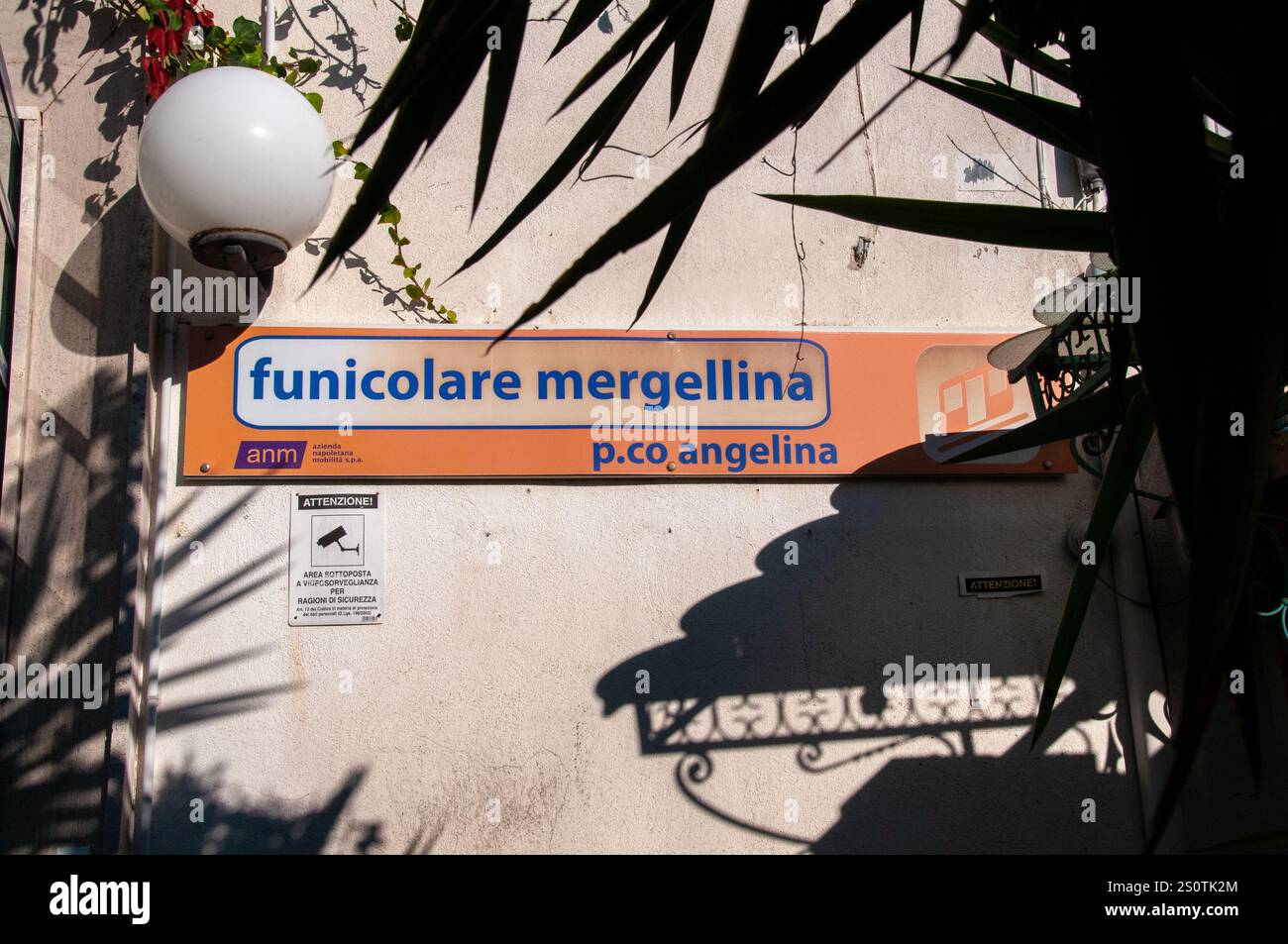 The Mergellina-Posillipo Alto funicular in Naples Stock Photo - Alamy