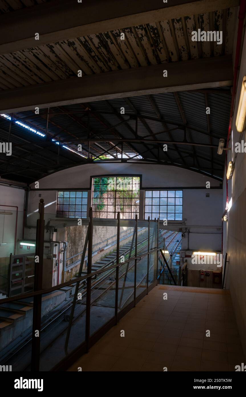 The Mergellina-Posillipo Alto funicular in Naples Stock Photo - Alamy