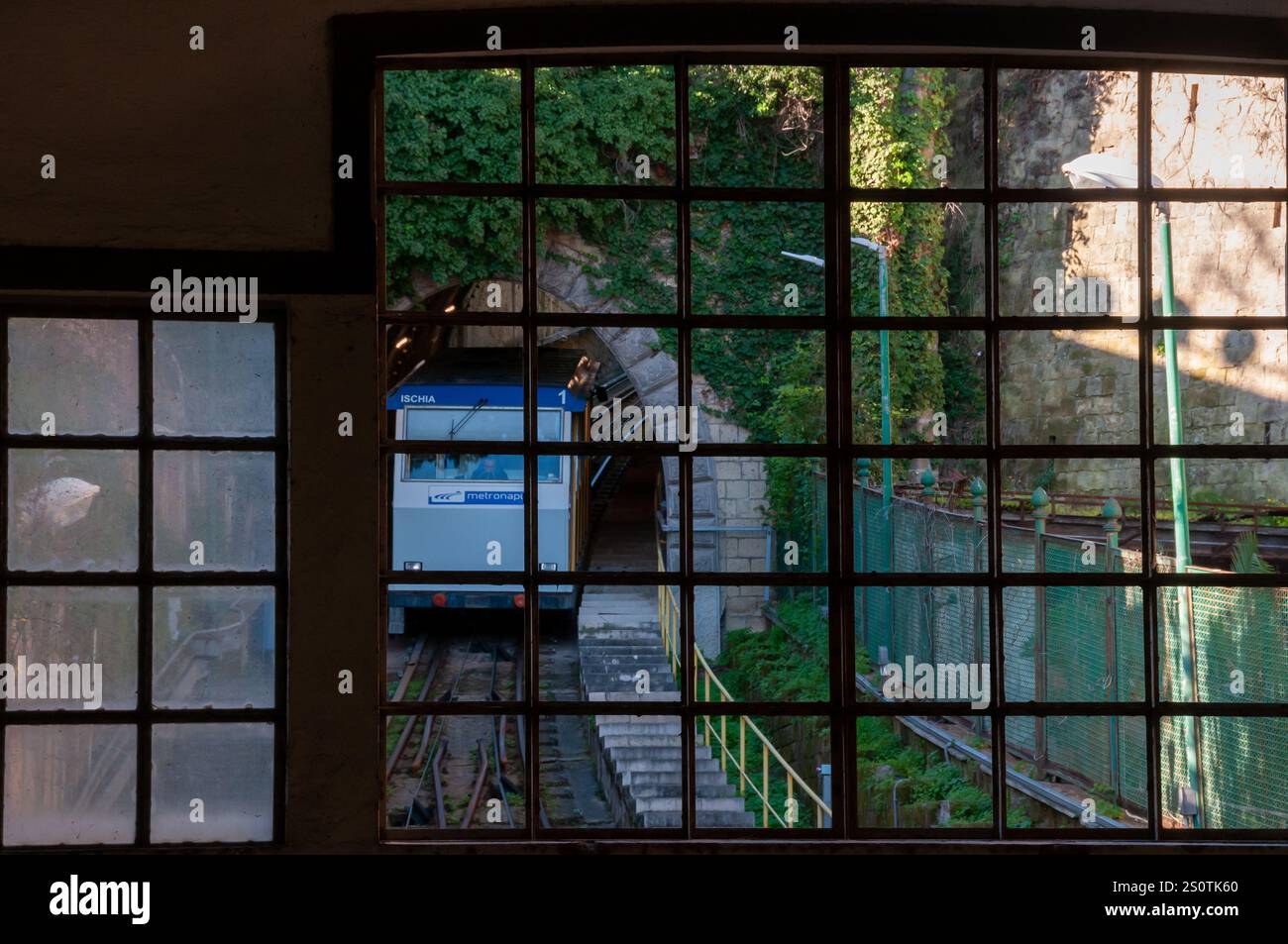 The Mergellina-Posillipo Alto funicular in Naples Stock Photo - Alamy