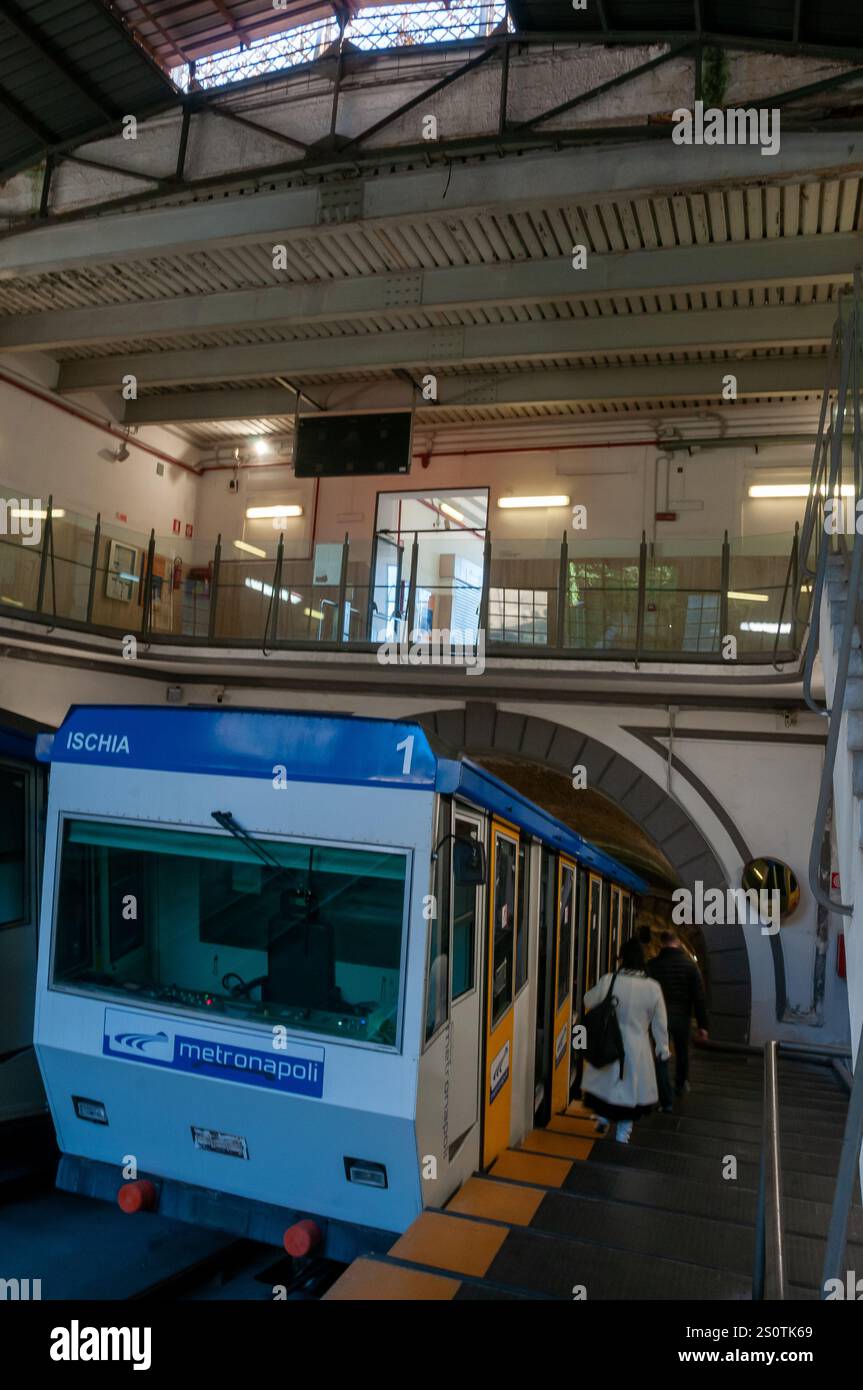 The Mergellina-Posillipo Alto funicular in Naples Stock Photo - Alamy