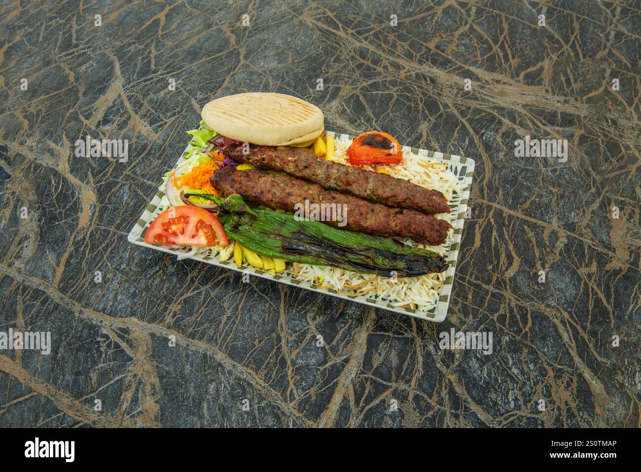 The preparation of kebab skewers also involves marinating the meat ...