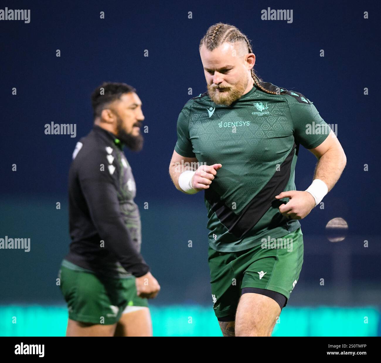 Galway, Ireland. 28th December, 2024. Connacht's Finlay Bealham prior ...