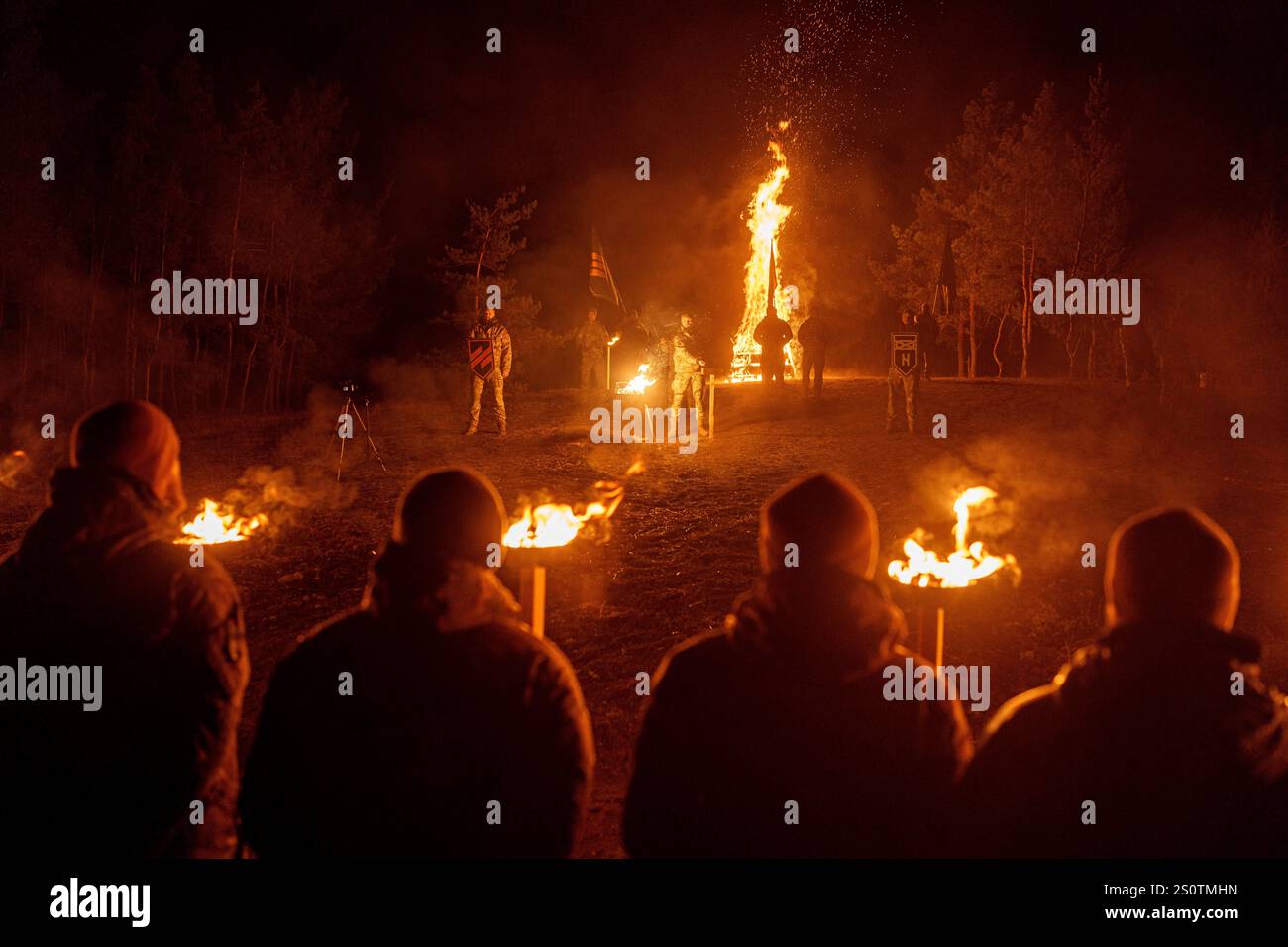 Ukrainian servicemen of 3rd assault brigade participate memorial ...