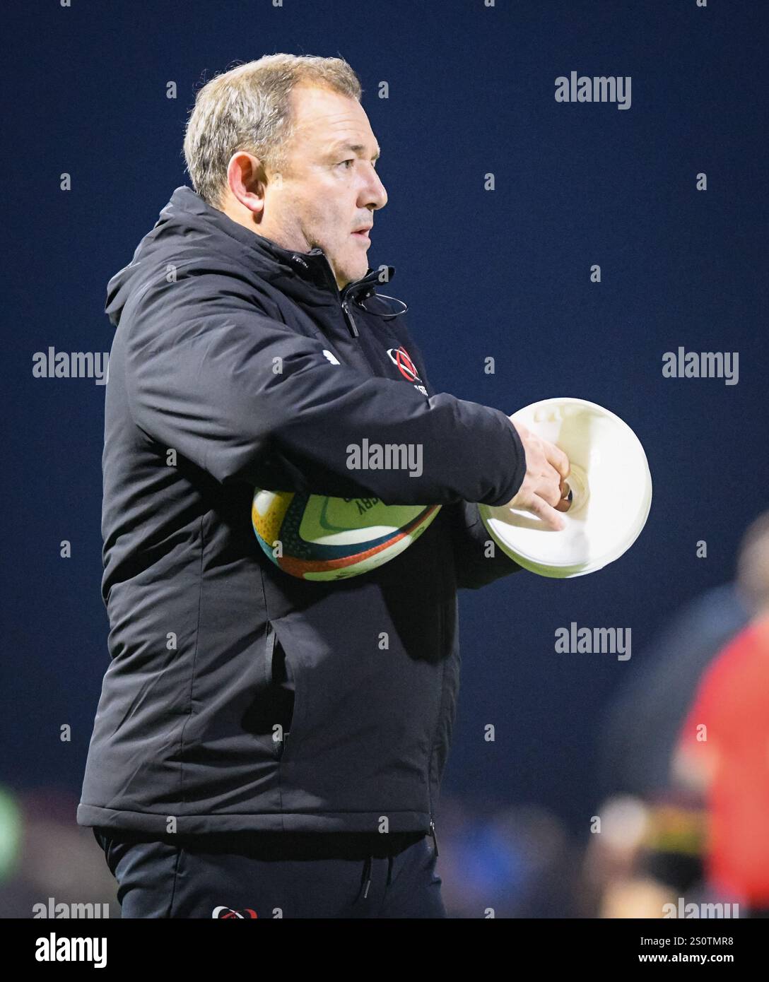 Galway, Ireland. 28th December, 2024. Ulster Head coach Richie Murphy ...