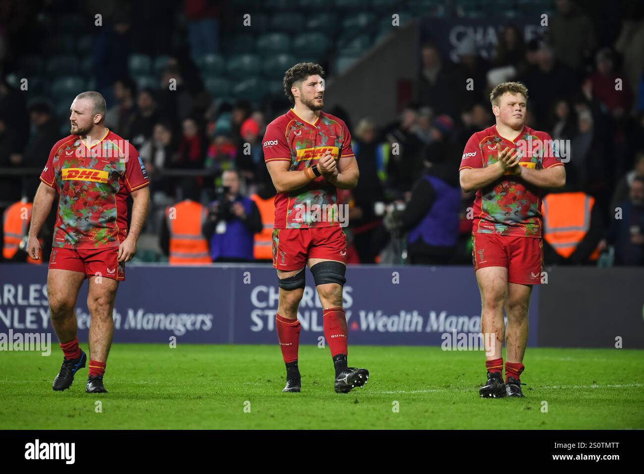 Twickenham, London, UK. 28th Dec 2024. Jack Walker, Dino Lamb and Fin ...