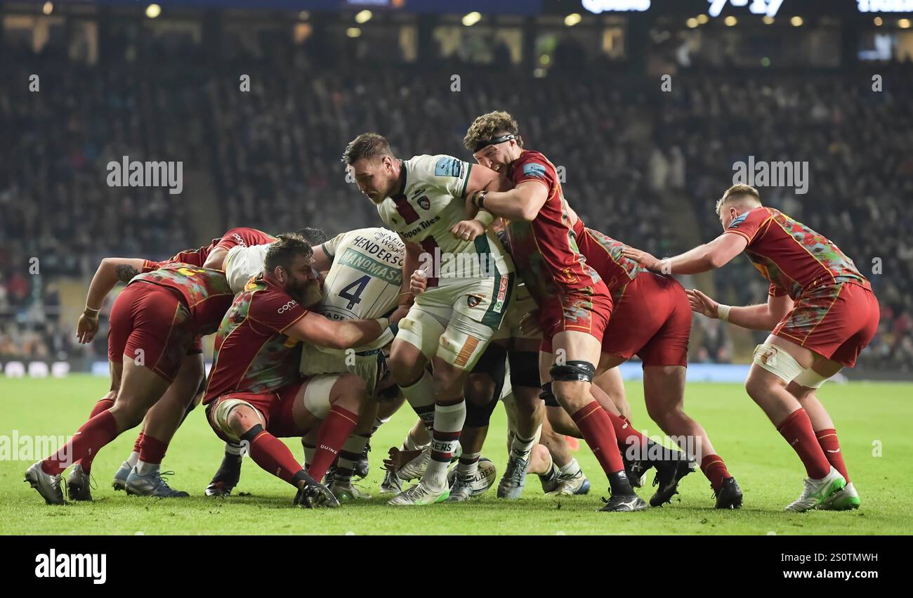 Twickenham, London, UK. 28th Dec 2024. Hanro Liebenberg of Leicester ...