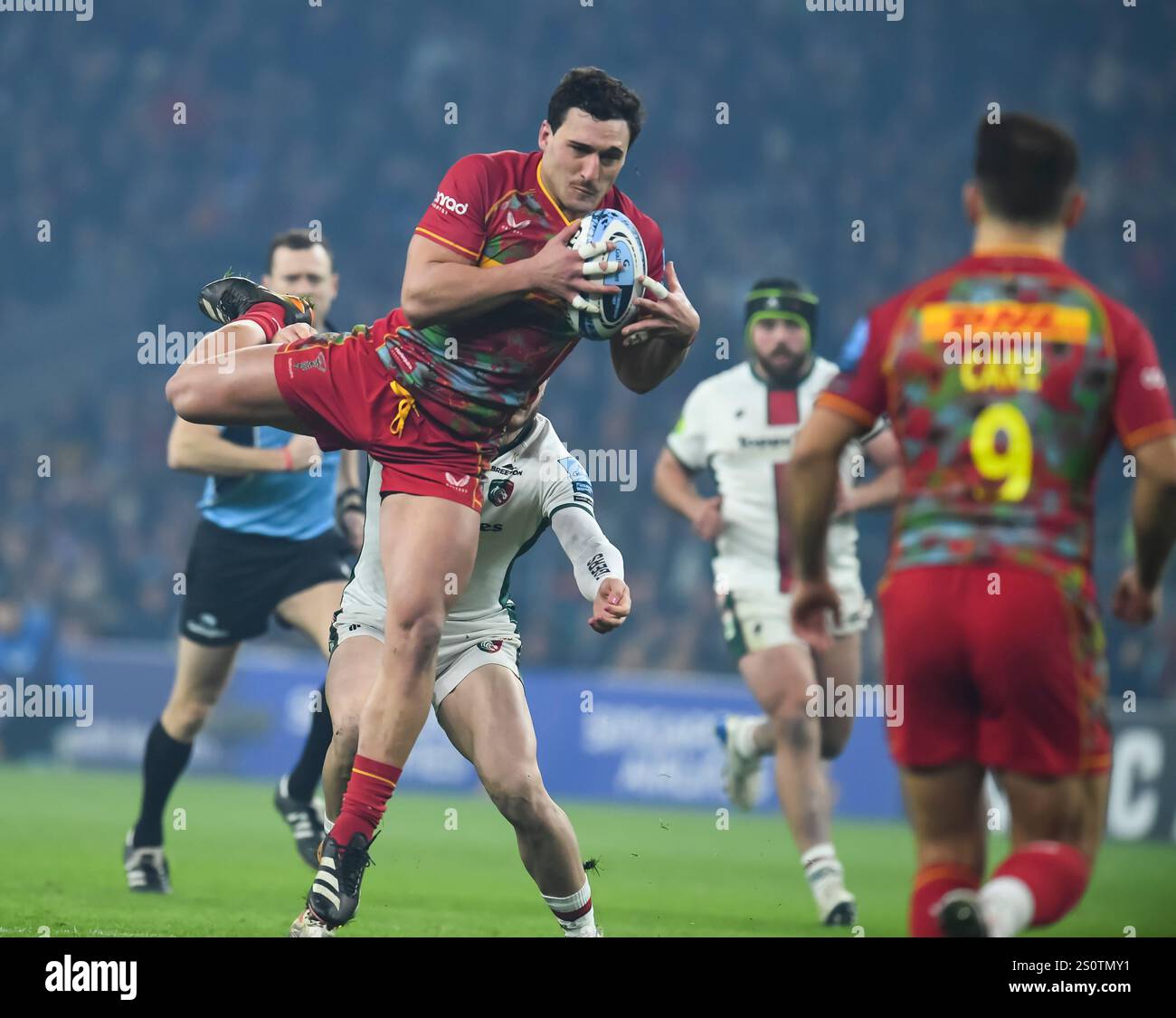 Twickenham, London, UK. 28th Dec 2024. Rodrigo Isgro of Harlequins in ...