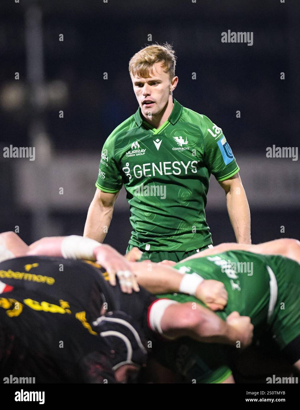 Galway, Ireland. 28th December, 2024. Connacht's Ben Murphy during the ...