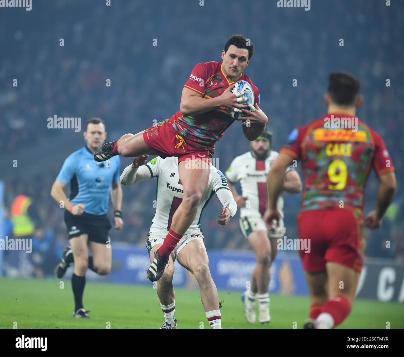 Twickenham, London, UK. 28th Dec 2024. Rodrigo Isgro of Harlequins in ...
