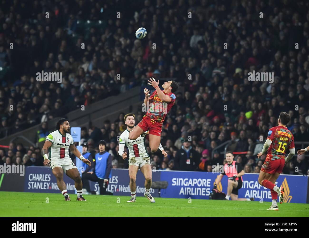 Twickenham, London, UK. 28th Dec 2024. Rodrigo Isgro of Harlequins in ...