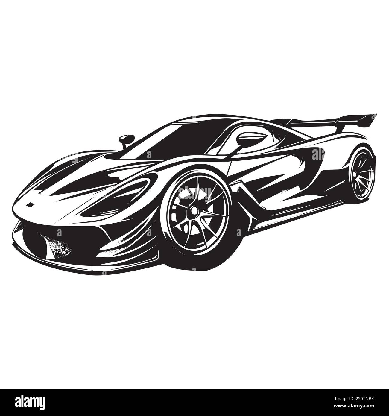 Stylish Car Silhouette Graphic for Commercial Use Stock Vector Image ...