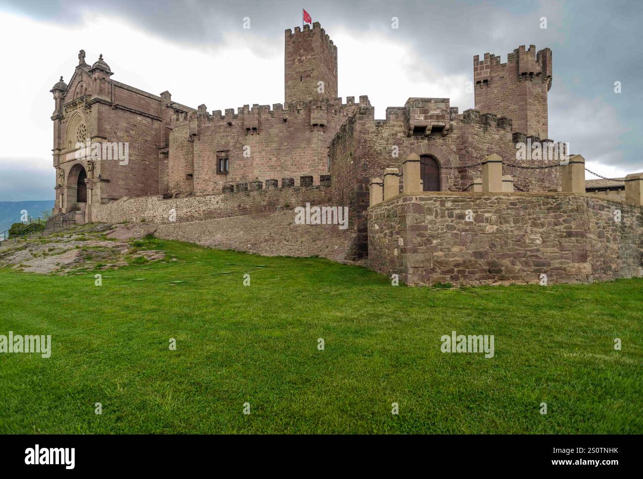 Castle of Xavier building, in Navarre, Spain Stock Photo - Alamy
