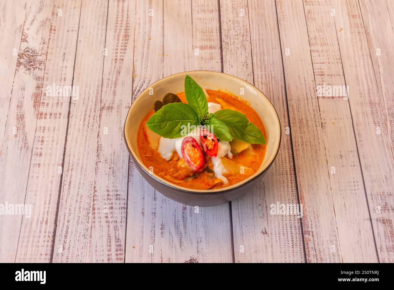 One of the most representative elements of Thai cuisine is curry Stock ...