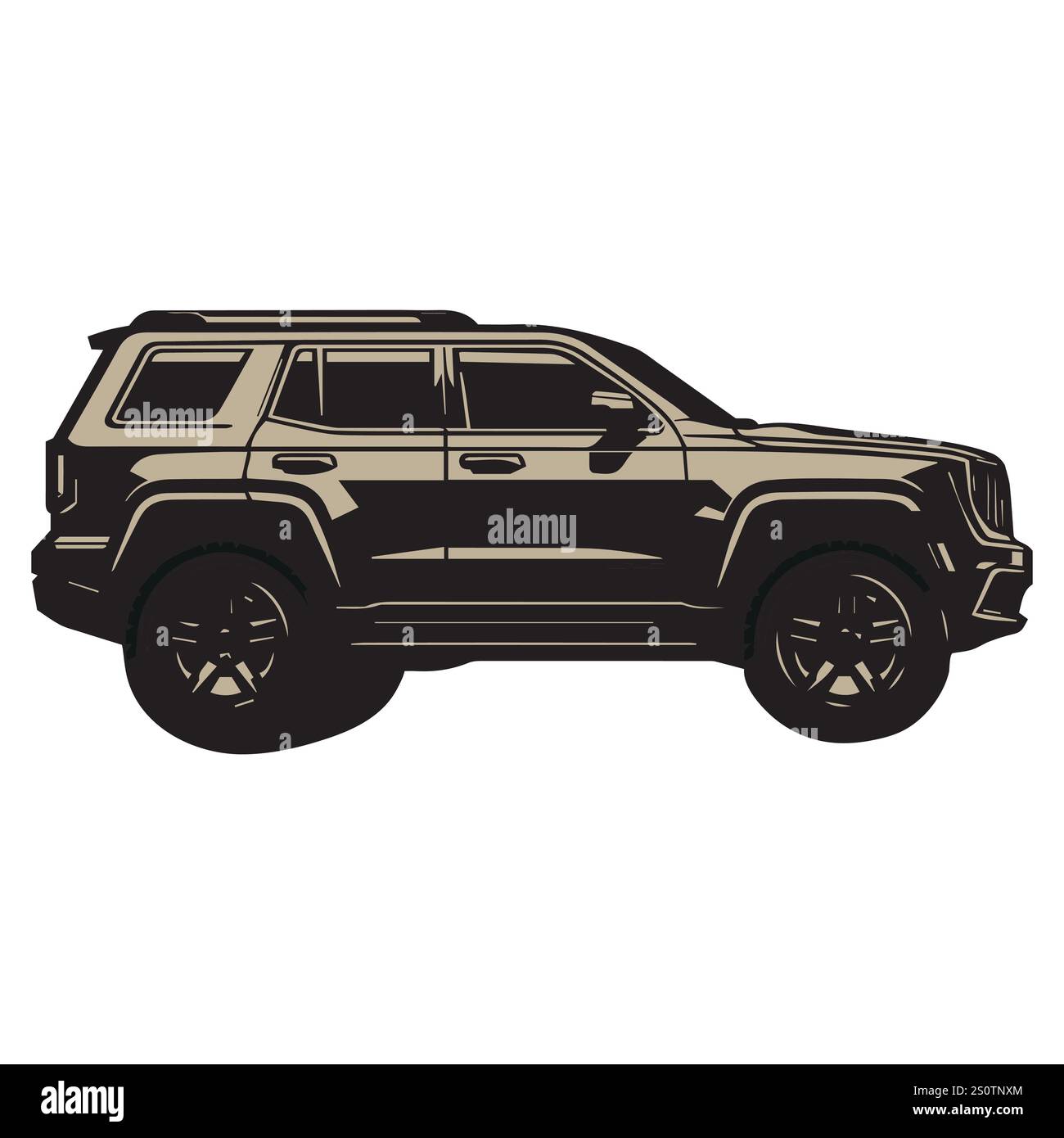 Sleek Car Silhouette Illustration for Creative Projects Stock Vector ...