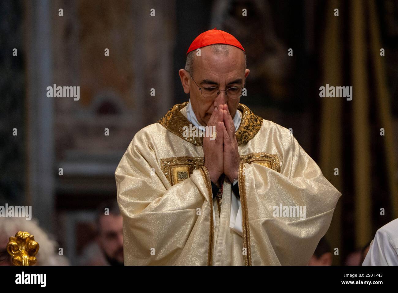 Rome, Italy. 29th Dec, 2024. Cardinal Baldassare Reina celebrates Holy ...