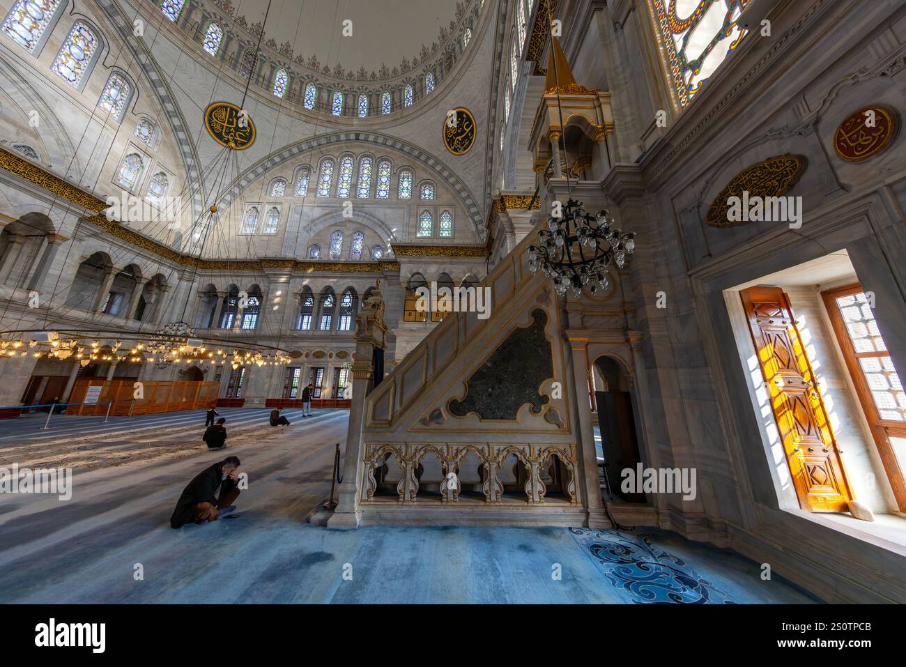 A beautiful view of the Nuruosmaniye Camii, the mosque near the Grand ...