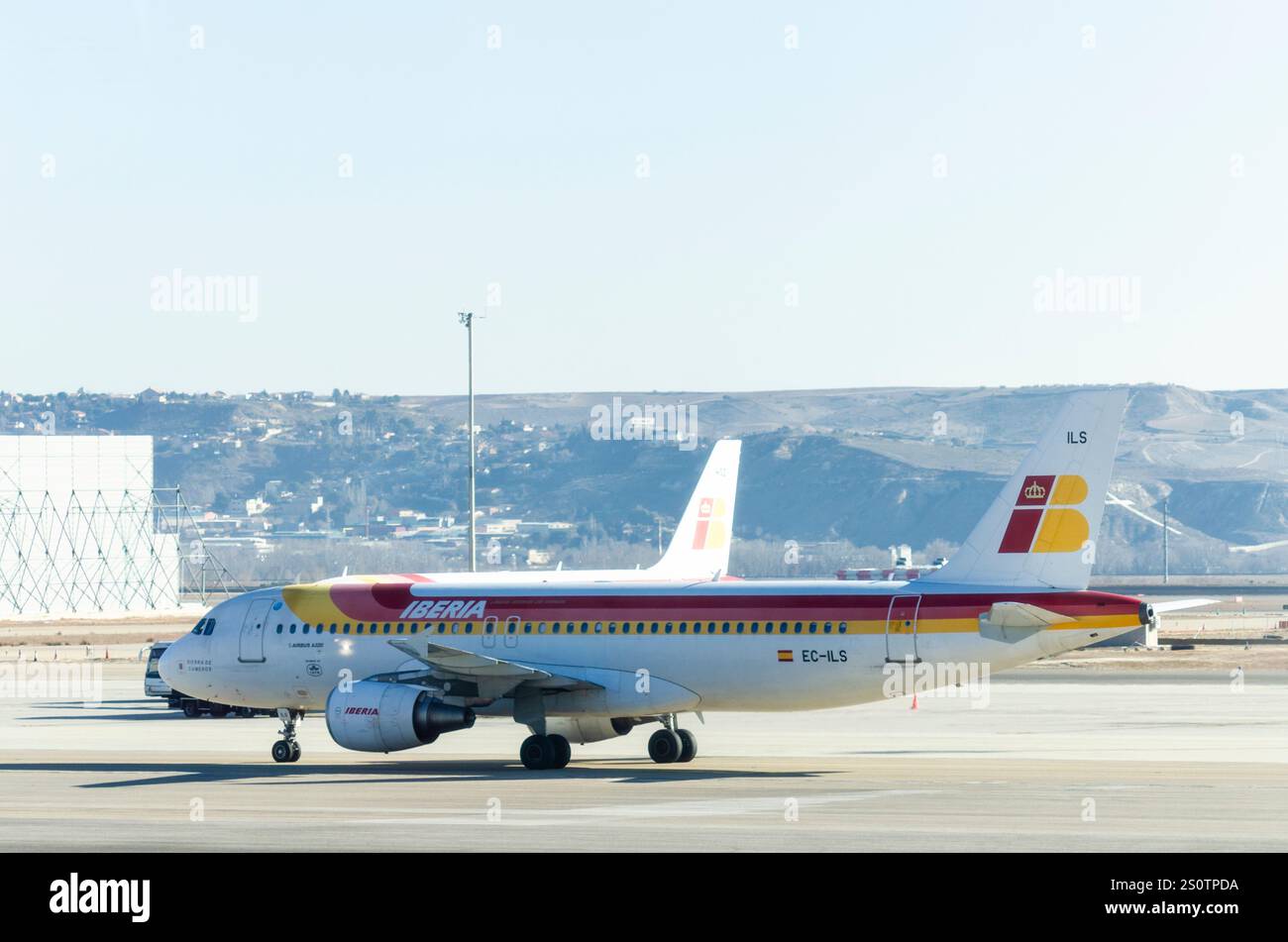 An Iberia airlines plane. Madrid, Spain Stock Photo - Alamy
