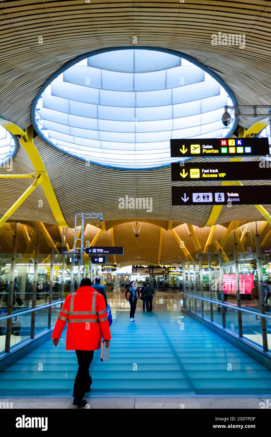 Passengers in an airport terminal Stock Photo - Alamy