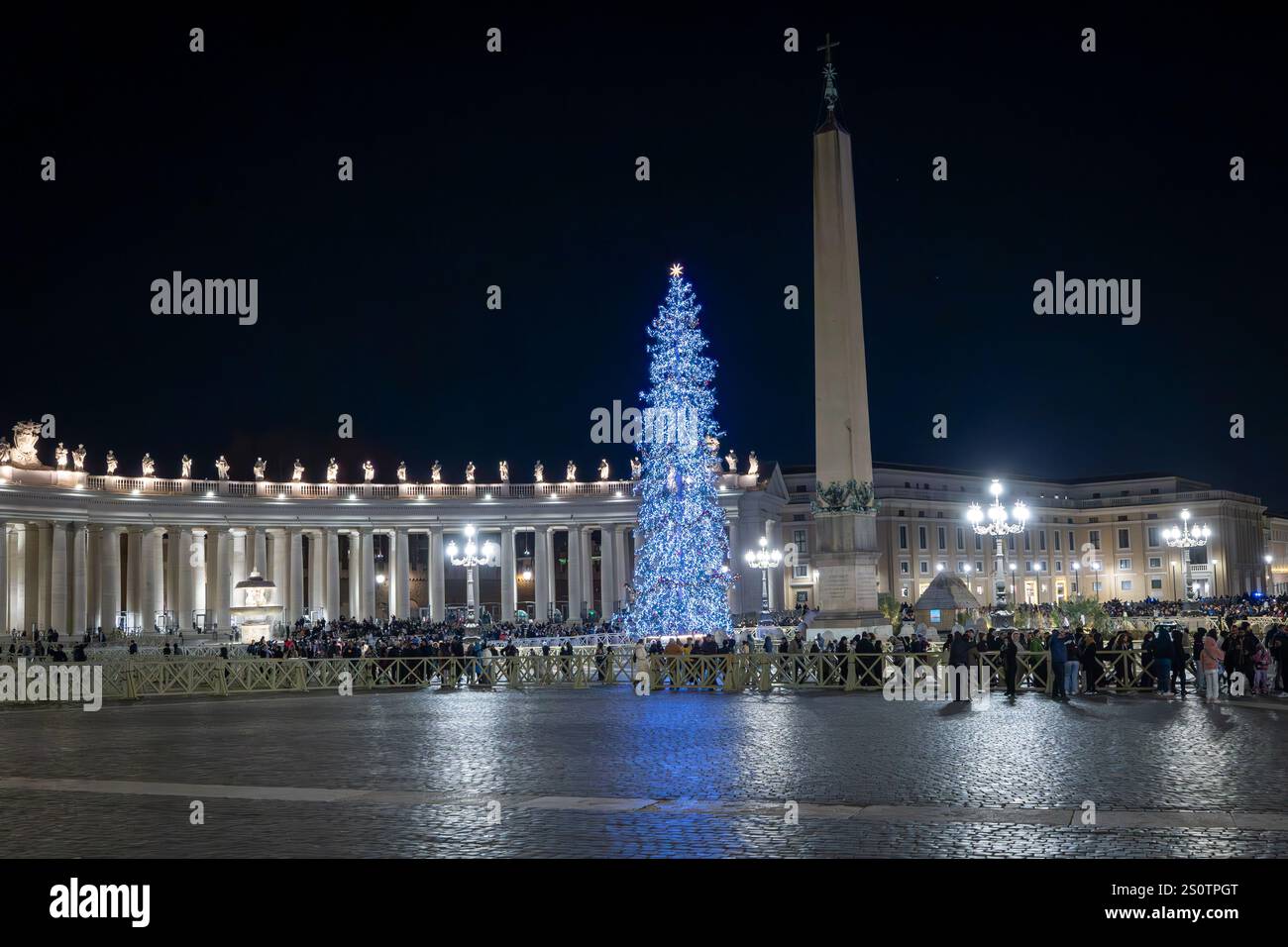 Rome, Italy - December 25, 2024: St. Peter's Square in the Vatican ...
