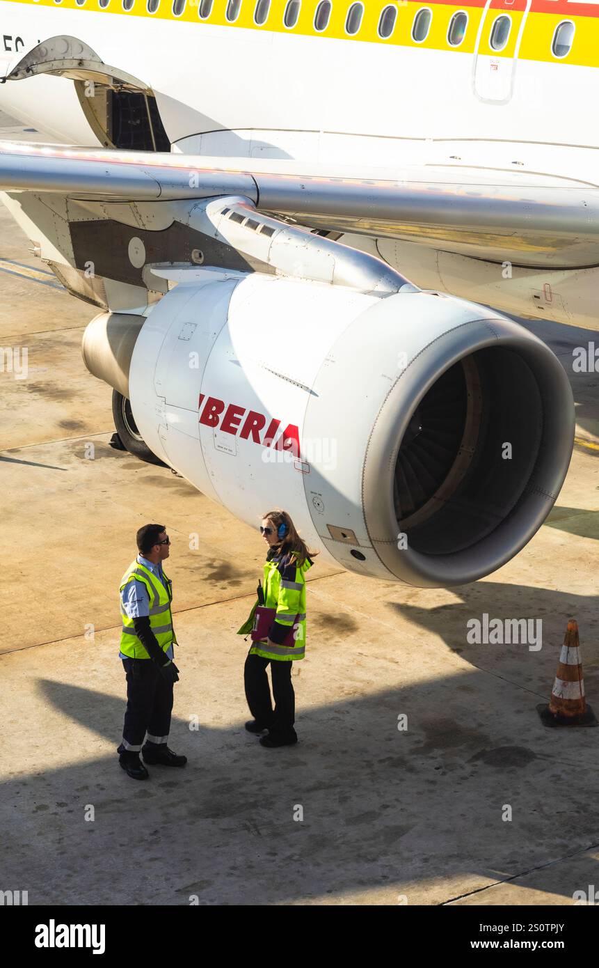 An Iberia airlines plane Stock Photo - Alamy