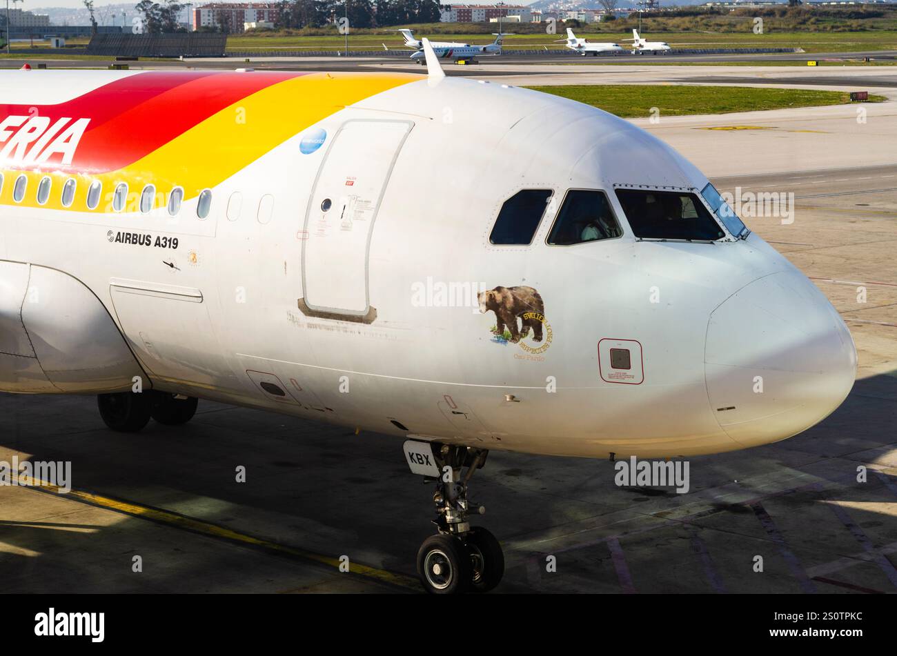 An Iberia airlines plane Stock Photo - Alamy