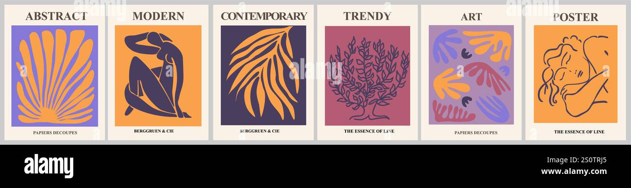 Set of modern abstract art vector posters Stock Vector Image & Art - Alamy