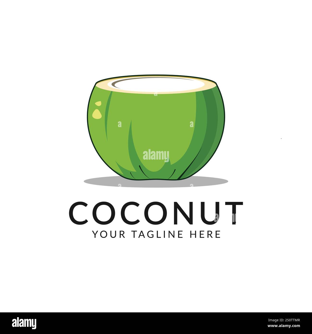 coconut Logo template vector illustration Stock Vector Image & Art - Alamy