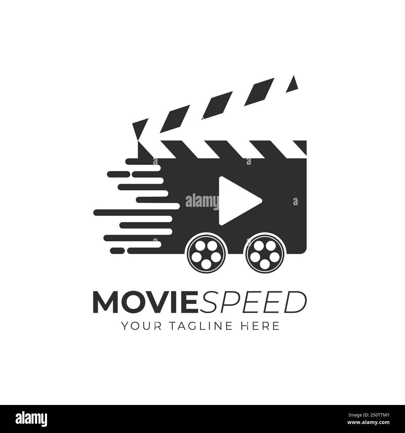 Fast Movie Logo, Cinema Logo Design Template Stock Vector Image & Art ...