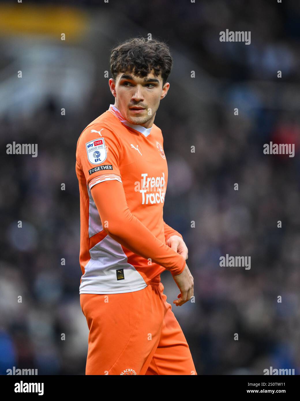Kyle Joseph of Blackpool during the Sky Bet League 1 match Birmingham ...