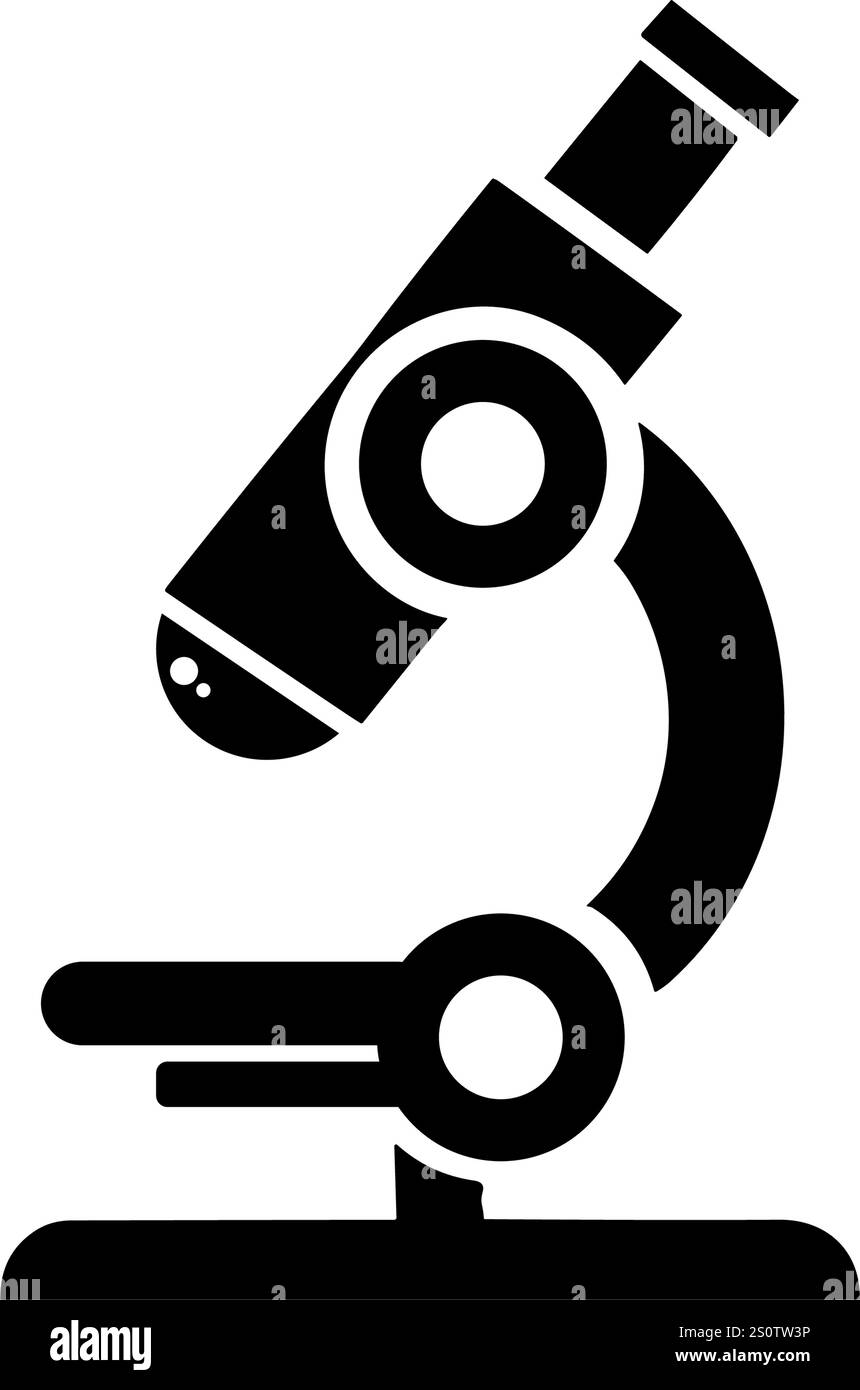 Microscope - vector icon Stock Vector Image & Art - Alamy