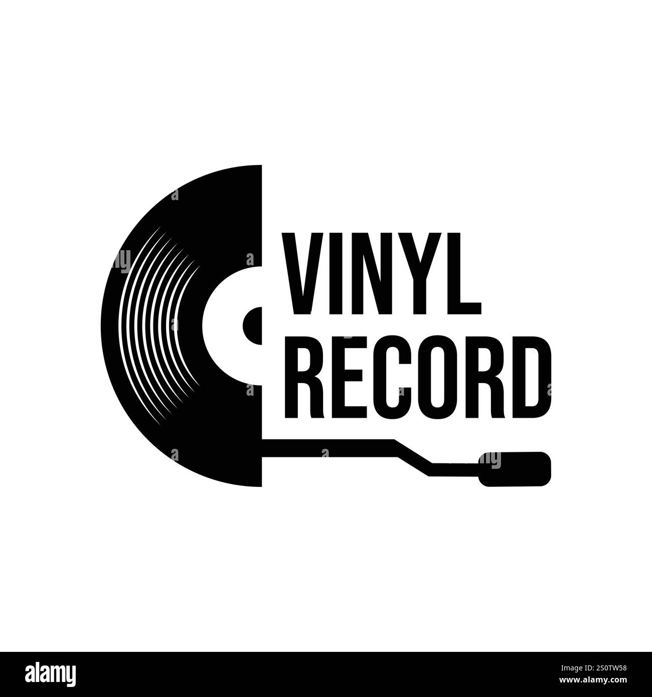 Vinyl disk record music logo vector icon illustration design Stock ...