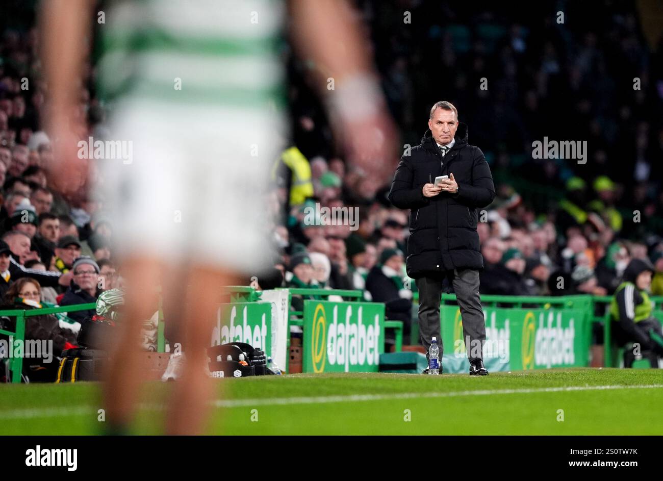 Celtic manager Brendan Rodgers during the William Hill Premiership ...