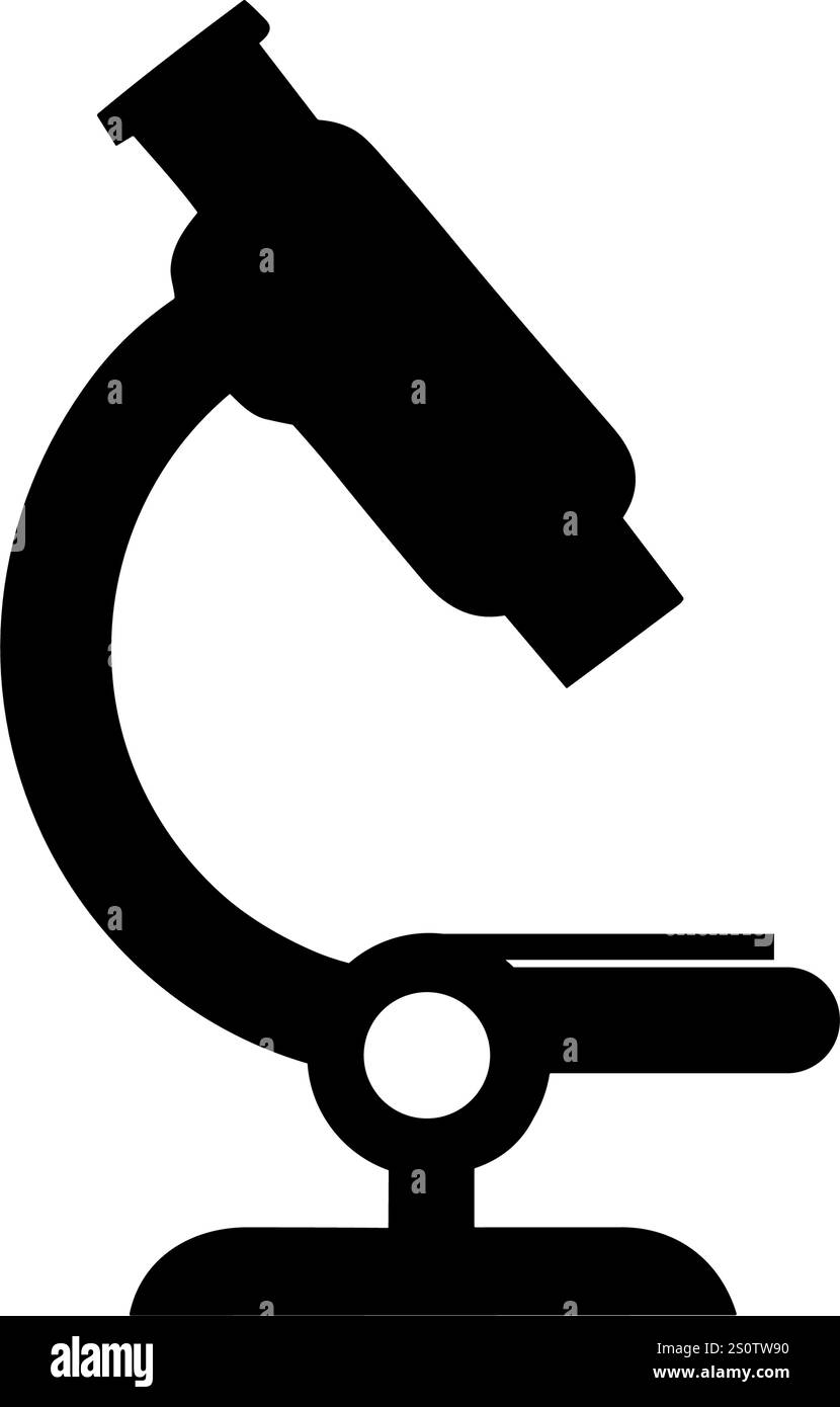 Microscope - vector icon Stock Vector Image & Art - Alamy