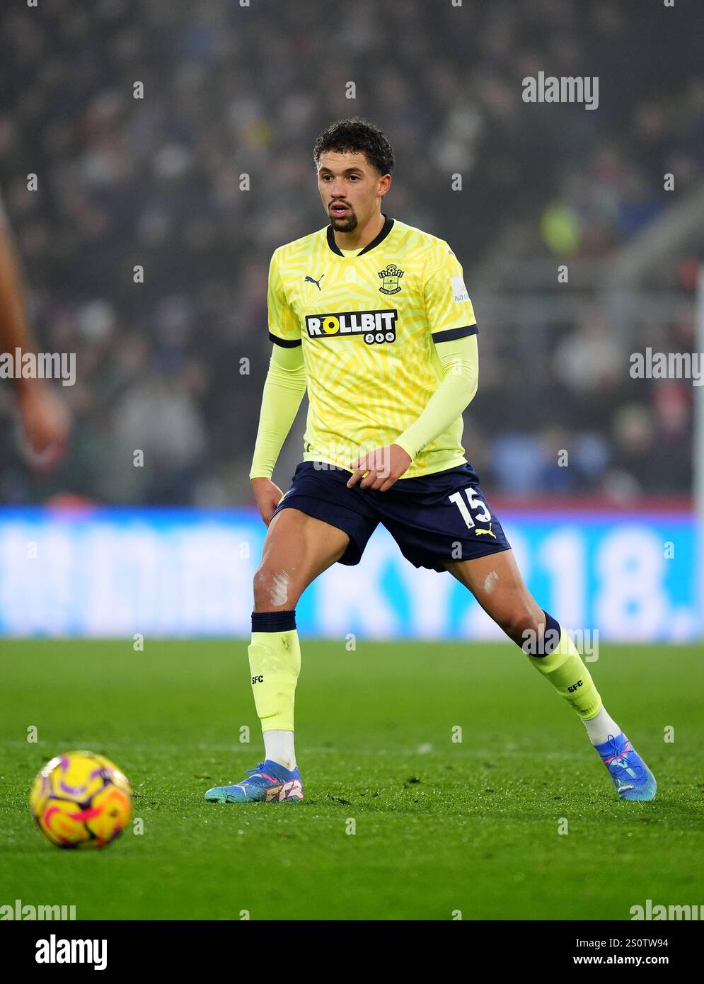 Southampton's Nathan Wood during the Premier League match at Selhurst ...