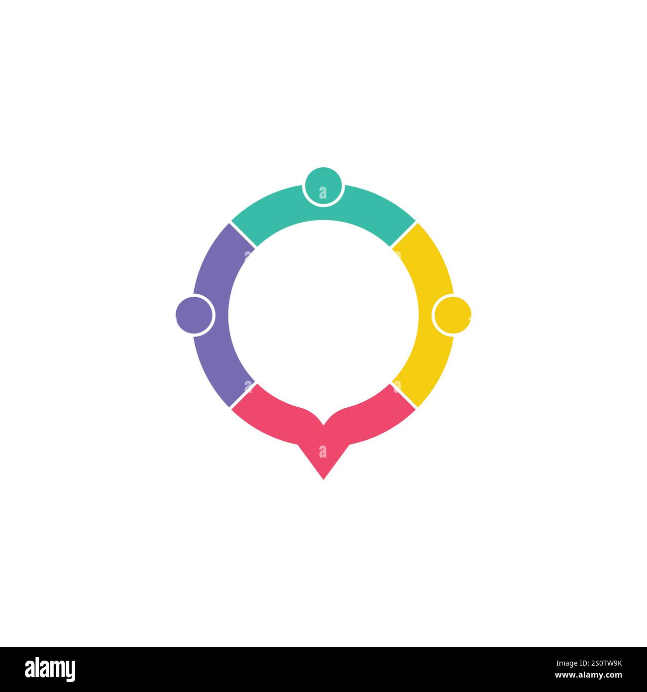 people family together human unity chat bubble logo vector icon Stock ...