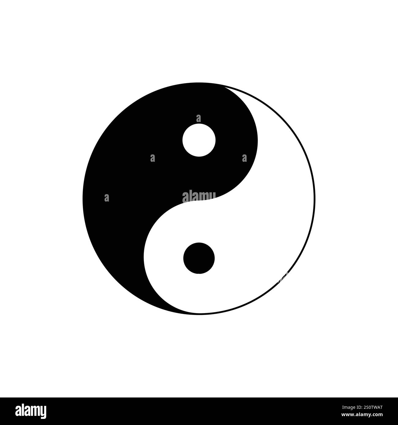 Yin Yang symbol icon vector.vector Stock Vector Image & Art - Alamy