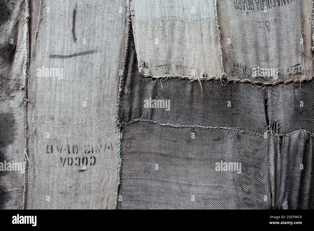 Torwache wrapped with old jute sacks, Check Point Sekondi Loco, by ...