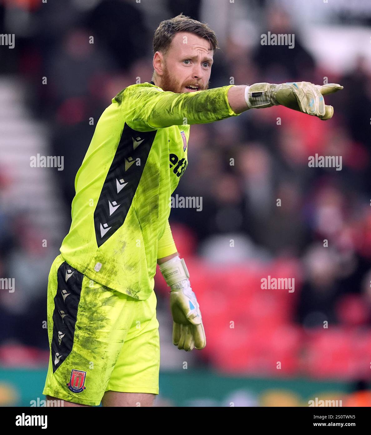 Stoke City goalkeeper Viktor Johansson during the Sky Bet Championship ...