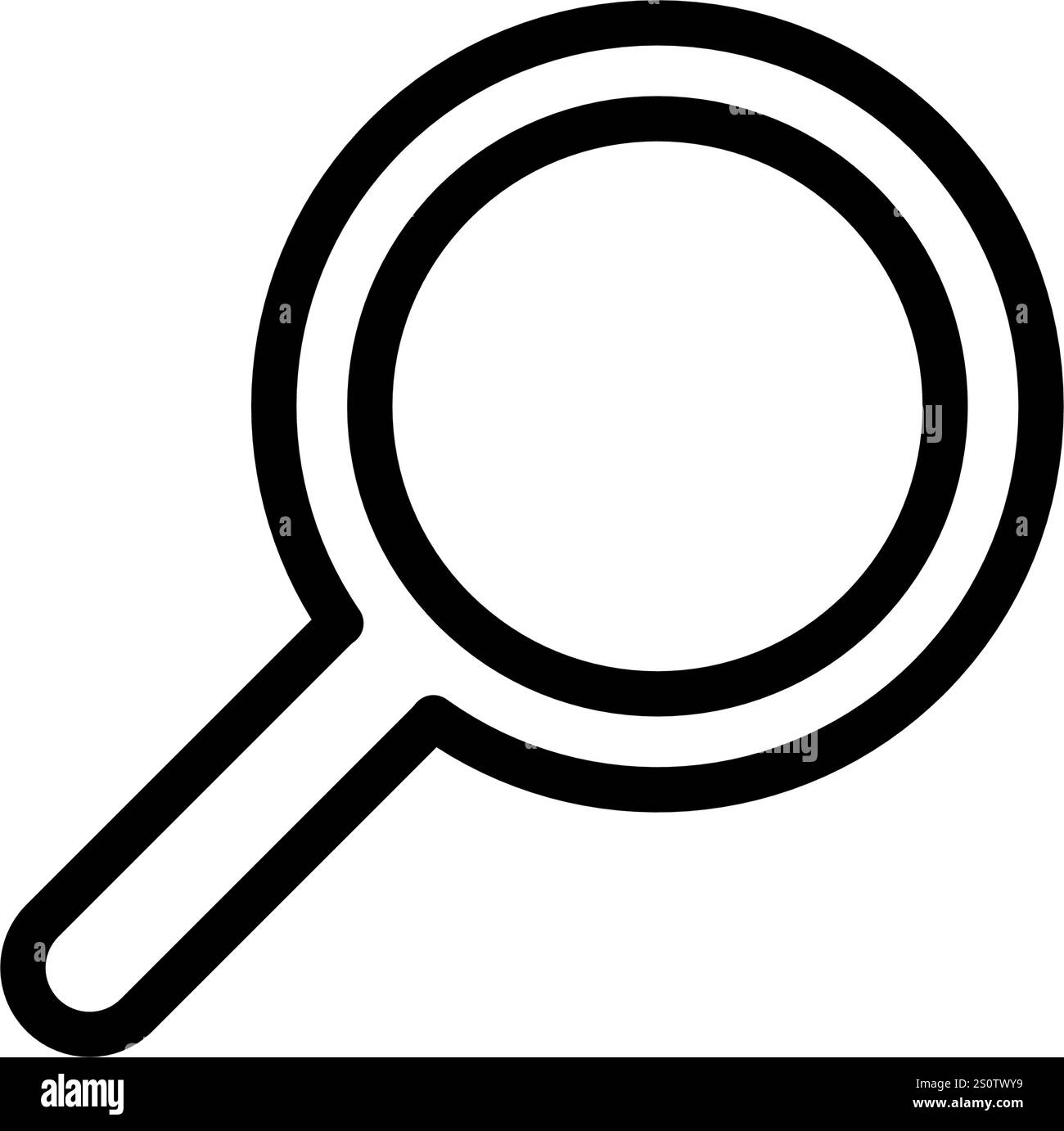magnifying glass search - vector icon Stock Vector Image & Art - Alamy