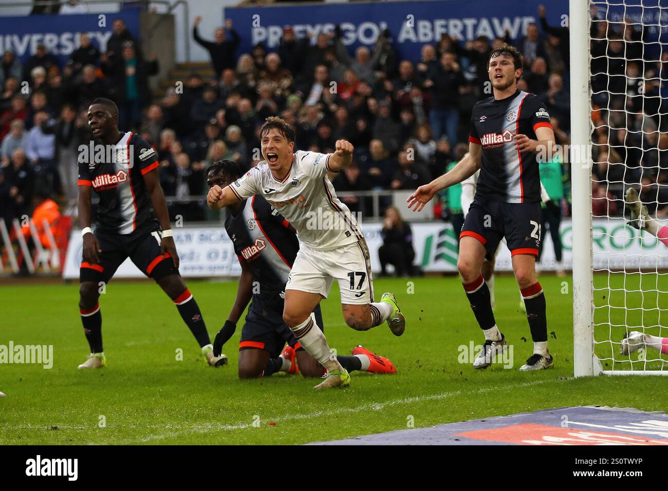 Swansea, UK. 29th Dec, 2024. Goncalo Franco of Swansea city (17 ...