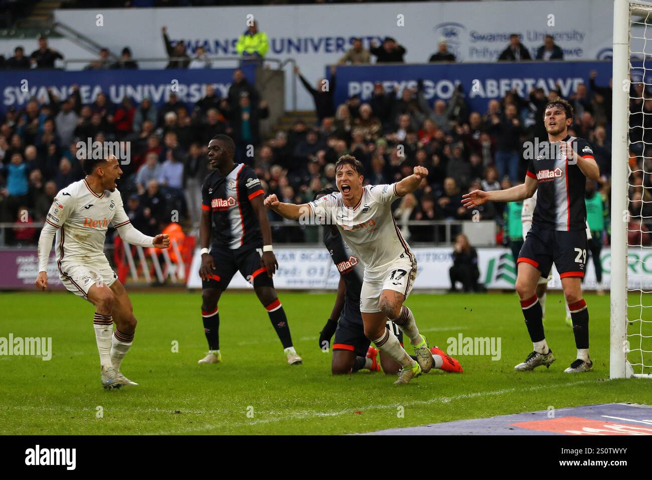 Swansea, UK. 29th Dec, 2024. Goncalo Franco of Swansea city (17 ...