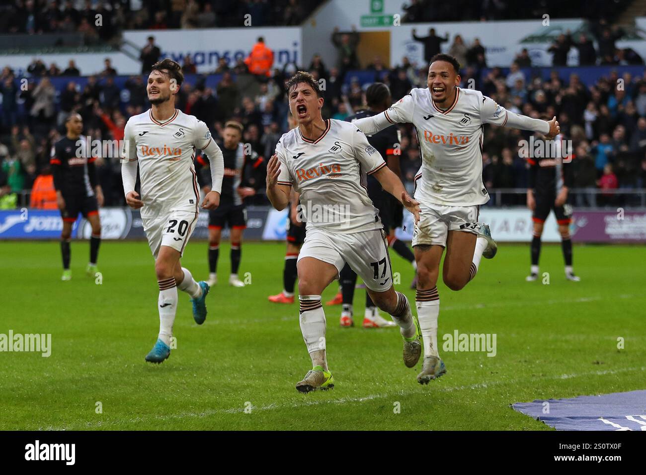 Swansea, UK. 29th Dec, 2024. Goncalo Franco of Swansea city (17 ...