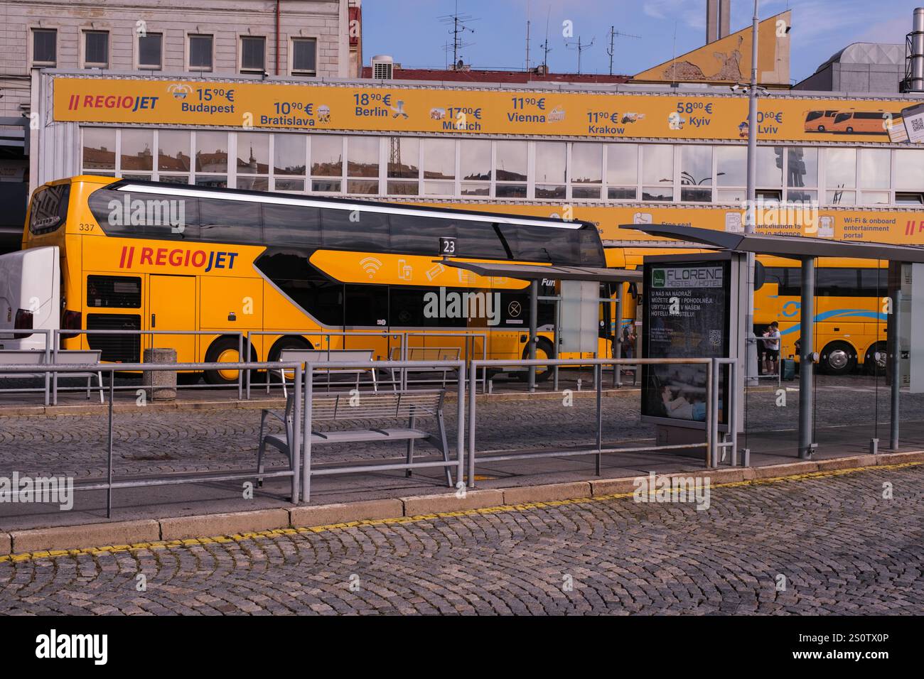 Florenc Bus Station, Prague's Main Bus Station. Prague, Czech Republic ...