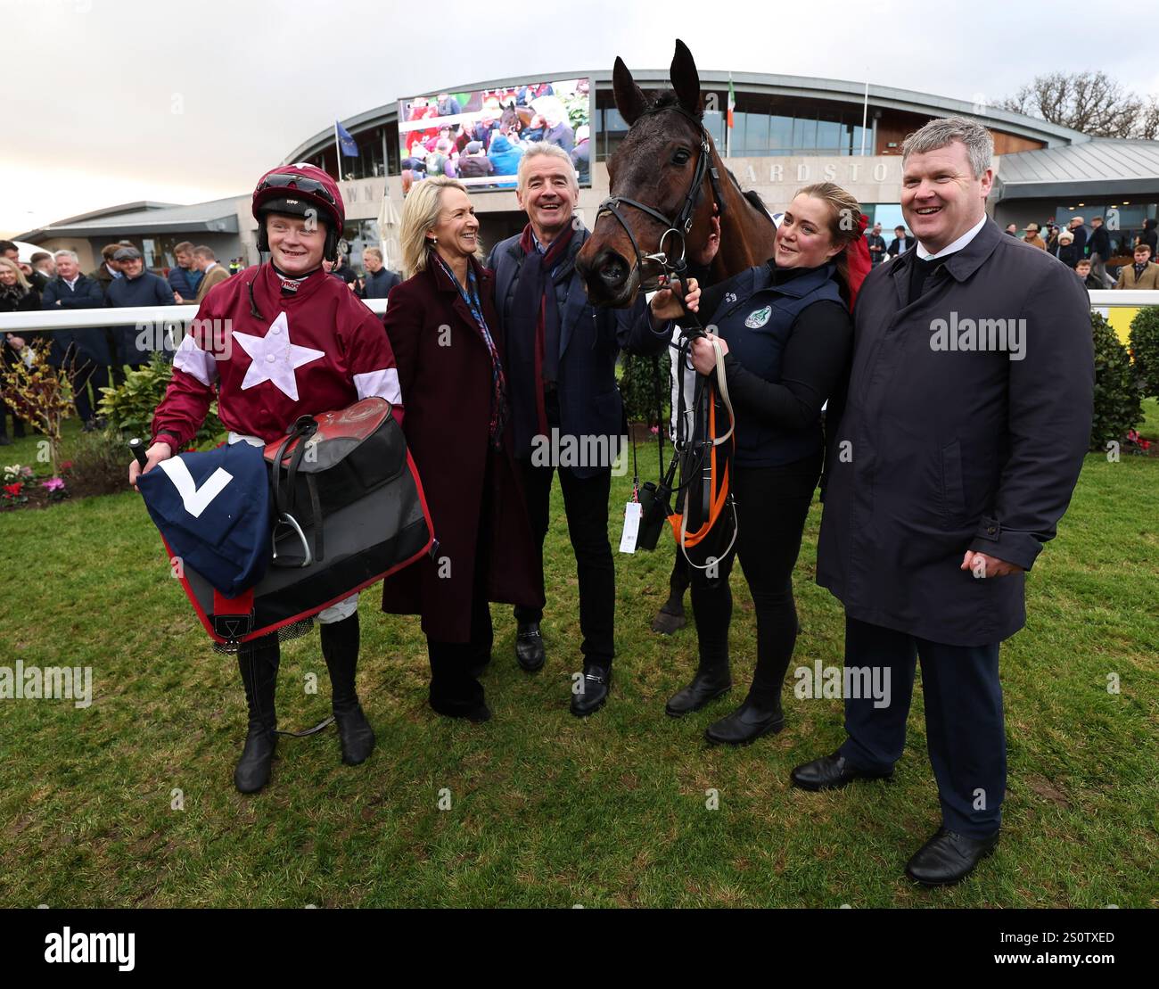 Owners Michael and Anita O???Leary, Jockey, Sam Ewing and Trainer ...