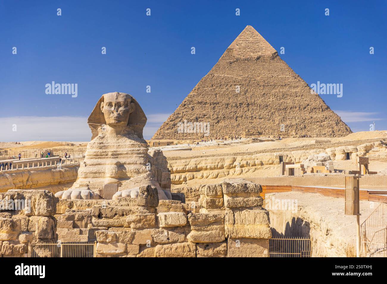 The Sphinx in Giza, famous wonder of the world near Cairo, Egypt ...