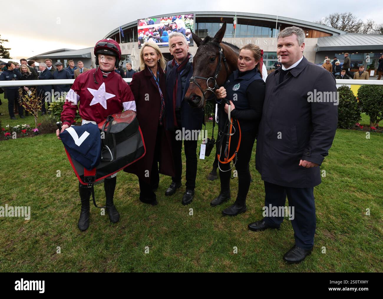 Owners Michael and Anita O???Leary, Jockey, Sam Ewing and Trainer ...