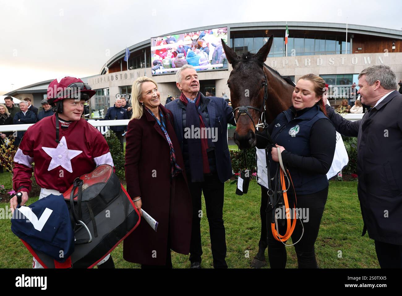 Owners Michael and Anita O???Leary, Jockey, Sam Ewing and Trainer ...